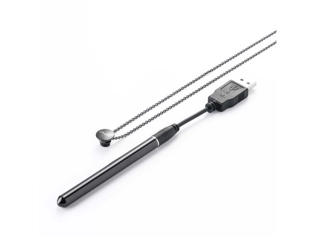 Vesper 2 - Waterproof Vibrator Necklace in 24kt Gold | CRAVE